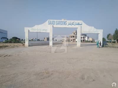 Corner 120 Sq Yd W Open Map Approve Plot Sell In Block 5 Saadi Garden Saadi Garden, Scheme 33 ...