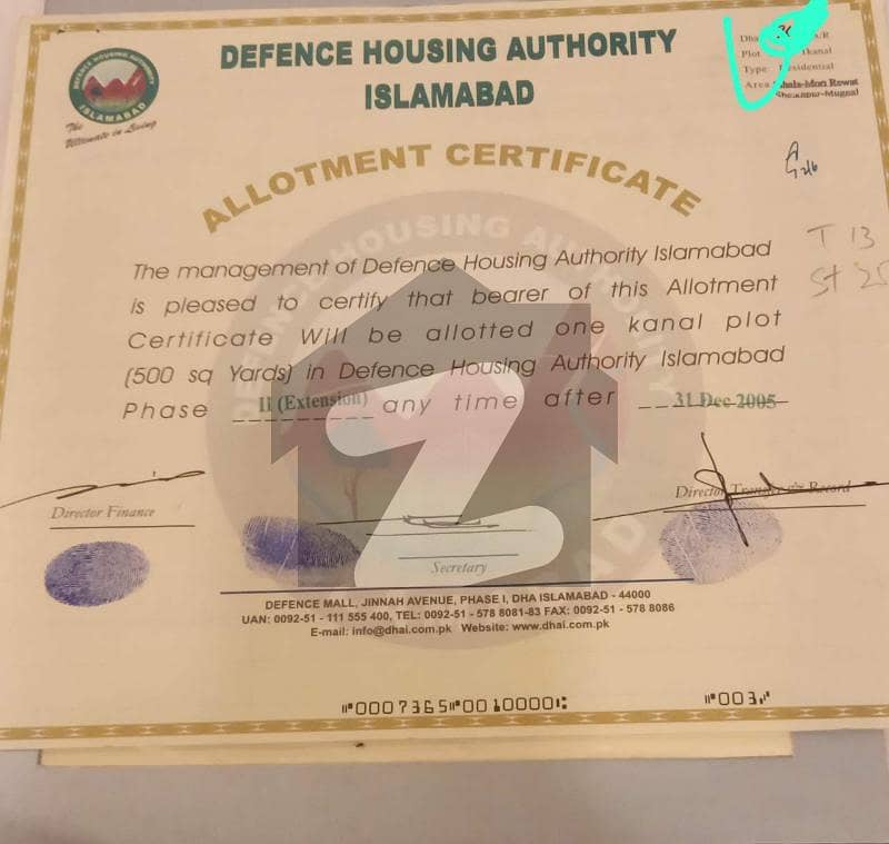 Dha phase 2 Extension Sector R 1465 balance certificate verified DHA ...