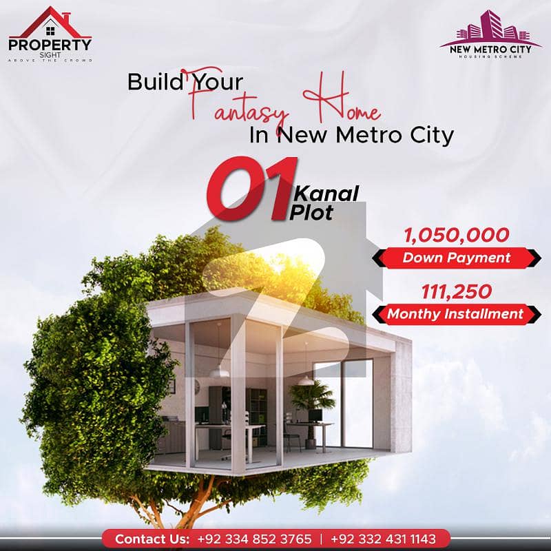 New Metro City SECTOR-1 / 1 KANAL Residential Plot New Metro City ...