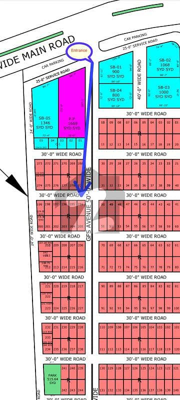 Corner 50ft Road Plot 120 Sq-Yd Block 1 North Town Residency Phase 2 ...