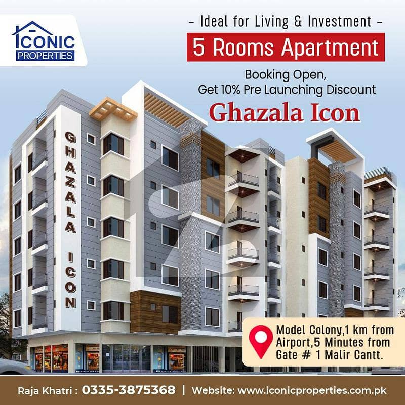 Flats on Booking VIP Location in Ghazala Icon Model Colony Model Colony ...