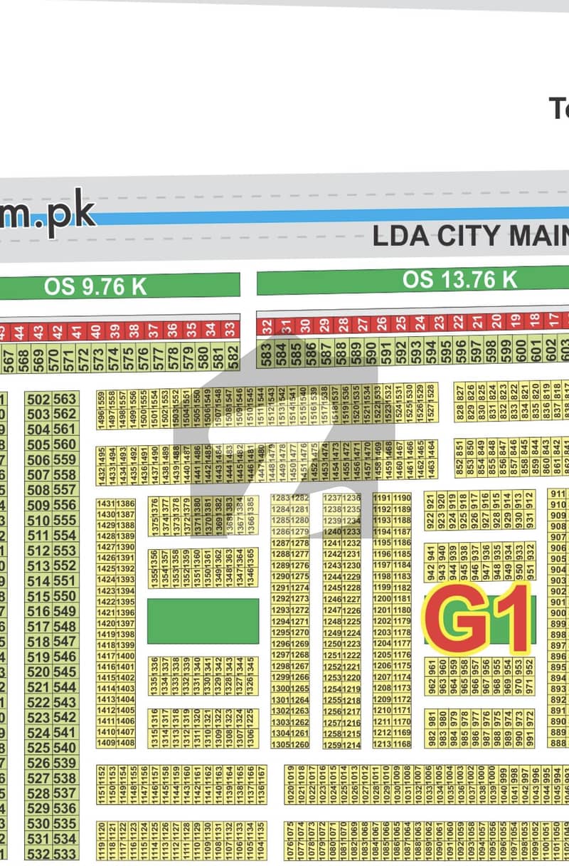 G1 Block 5 marla corner plot for sale LDA City Phase 1 - Block G1, LDA ...