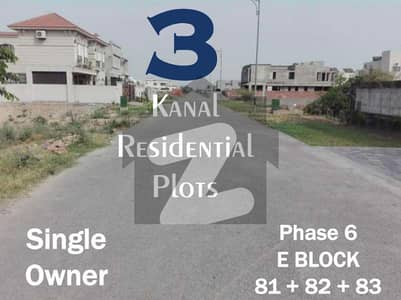 3 Kanal Residential Plot In Phase 6 - E Block DHA Phase 6 - Block E ...