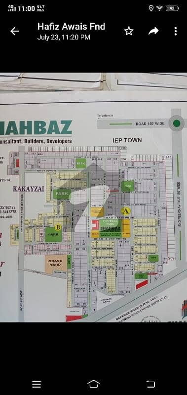 Plot for sell Nespak phase 3 Nespak Scheme Phase 3, Defence Road ...