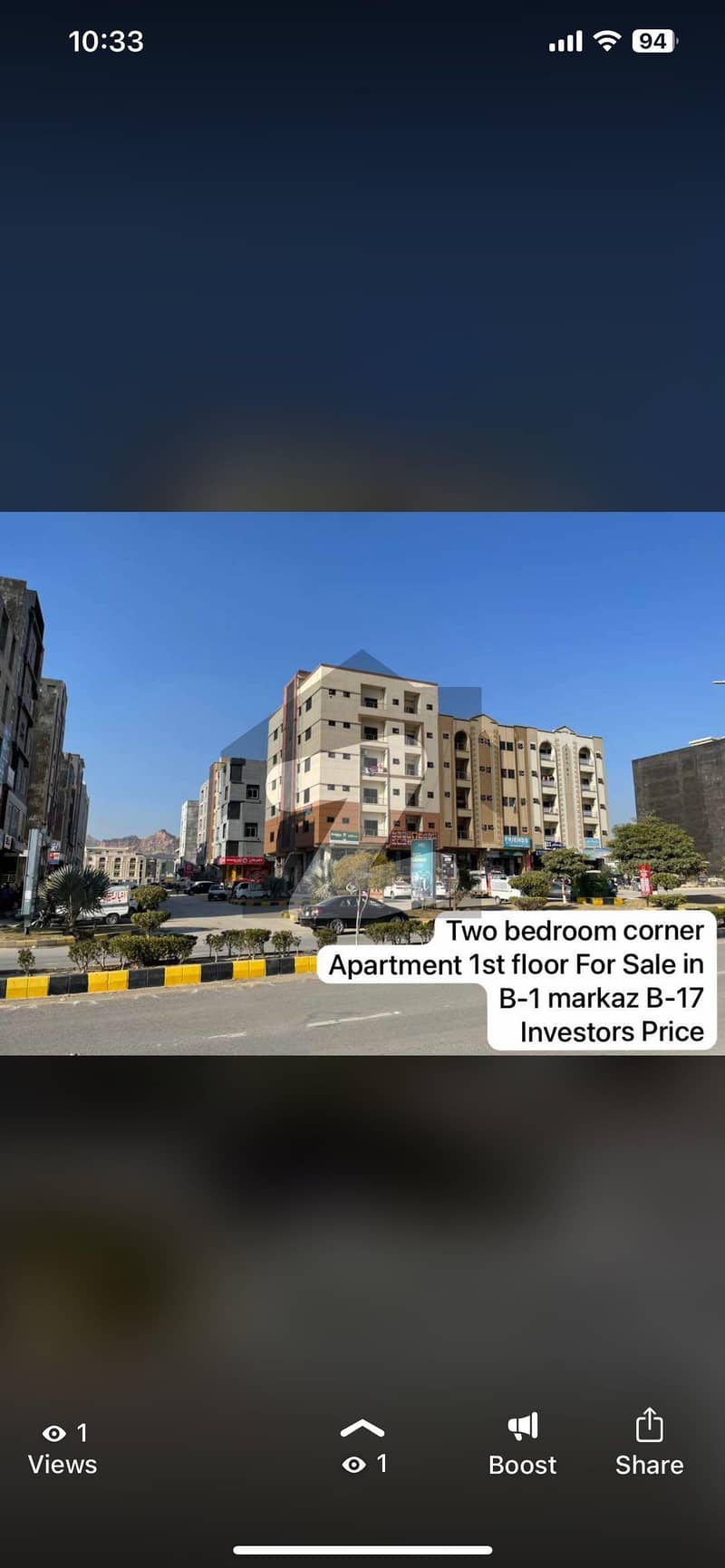 1st floor Corner flat 2 bed 2 bath 760 square feet B-17, Islamabad ID49158581 - Zameen.com