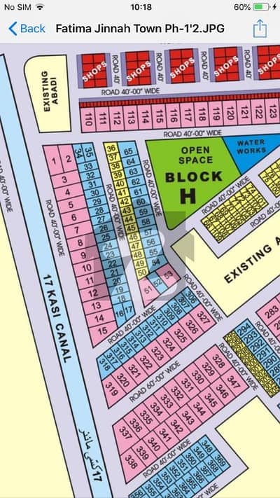 PRIME LOCATED 10 MARLA PLOT IN H BLOCK IN FATIMA JINNAH TOWN Fatima ...