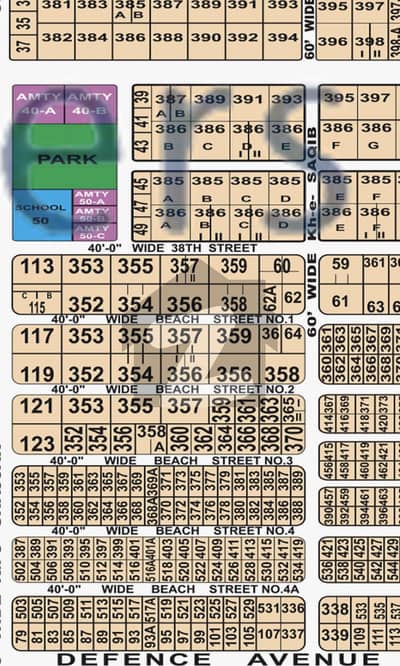 500 Yards West Open Corner Plot For Sale DHA Phase 8 - Zone D, DHA ...