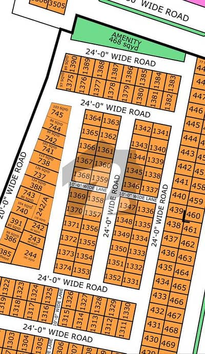 80 Yard Plot On Cash North Town Residency, Surjani Town, Gadap Town ...