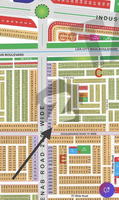 1 kanal possession plot LDA City Phase 1 - Block C, LDA City Phase 1 ...