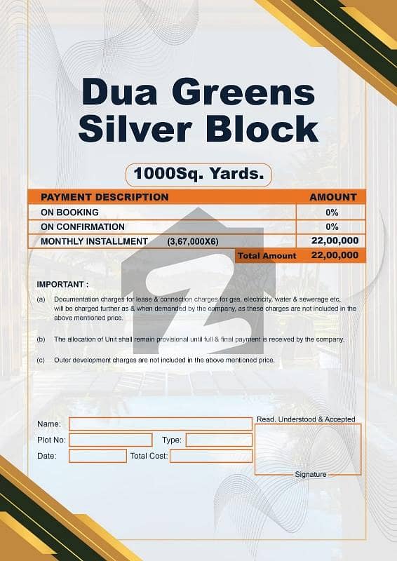 Dua Green Farmhouse land available in Karachi, Area 1000 Square Yards ...