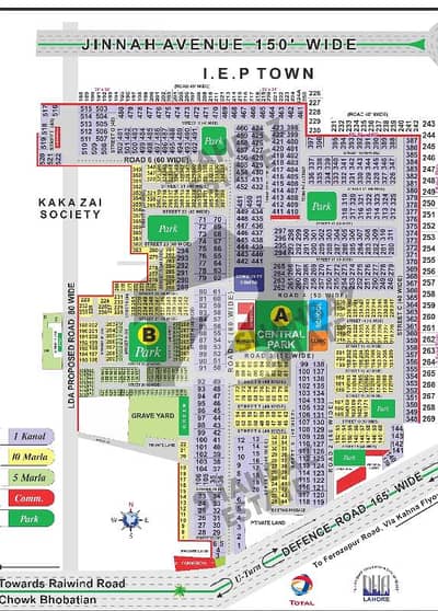 Plot FOR SALE Very Good Location Nespak Scheme Phase 3, Defence Road ...