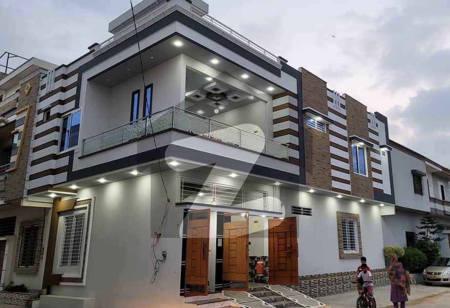 40 Feet Facing Road Corner Brand New West Open House 120 Square Yards Corner Double Storey House ...