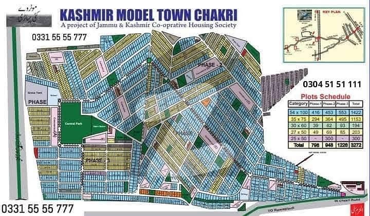 1 Kanal Plot For Sale In Kashmir Model Town Kashmir Model Town - Phase 2, Kashmir Model Town ...