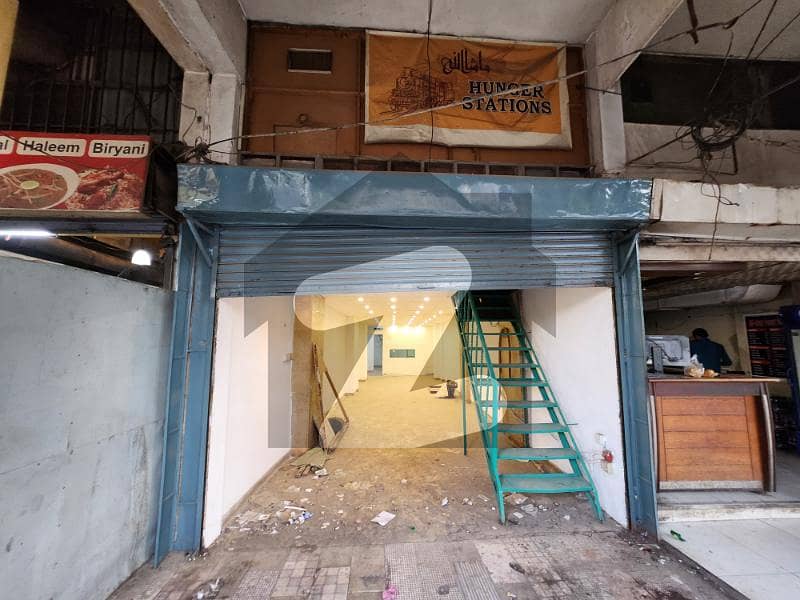 750 Sq Ft Shop With Full Mazenine Available At Main Shahrah E Faisal ...