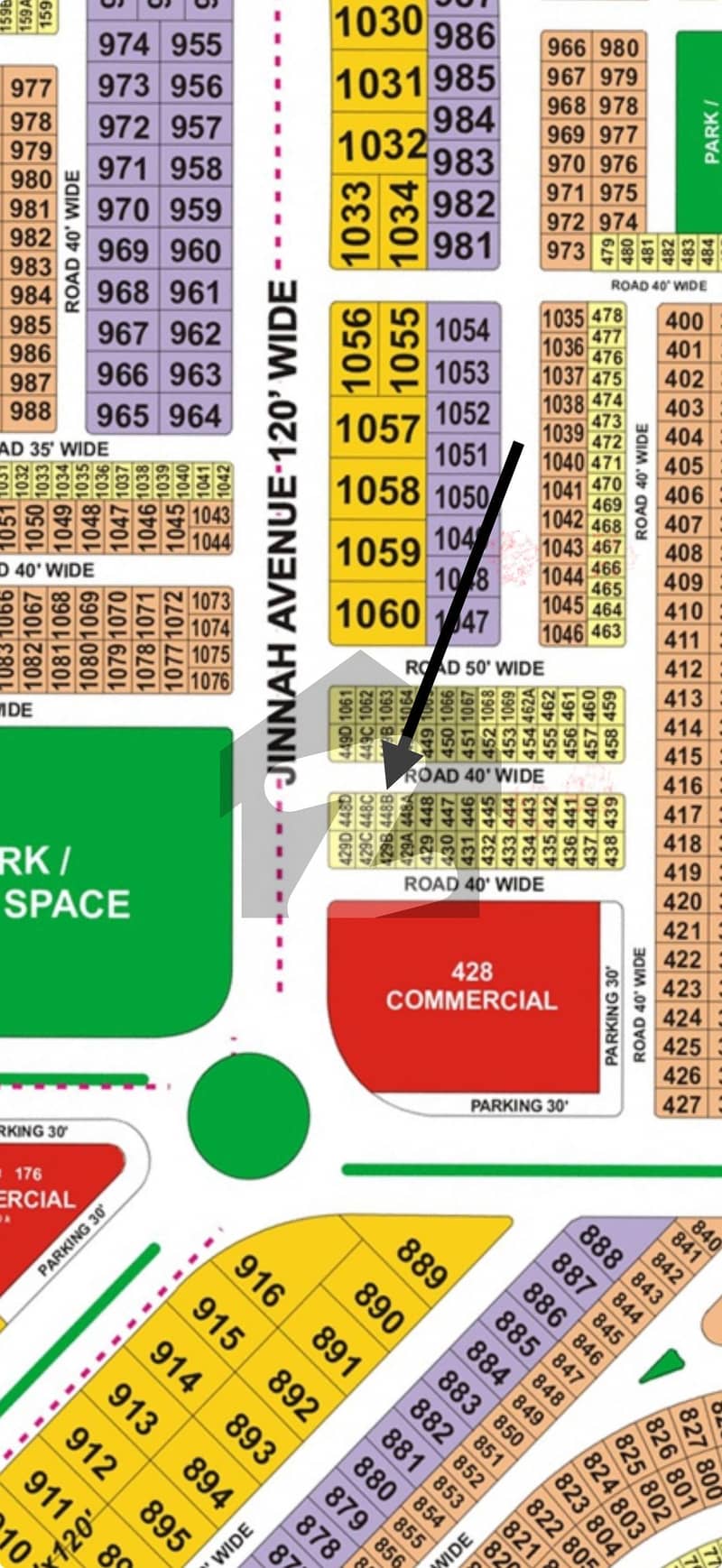 Extra Ordinary Location Plot Main 120 Ft Road Royal Palm City, Eminabad ...