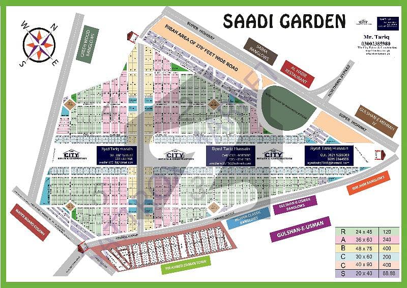 120, Sq Yd Plots Sell Purchase in Saadi Town And Saadi Garden Scheme 33 Saadi Garden, Scheme 33 ...