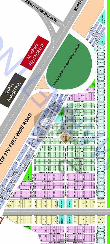 West Open 120 Sq Yd Plot Sale In Block 2 And 3 Saadi Garden Scheme 33 Saadi Garden, Scheme 33 ...