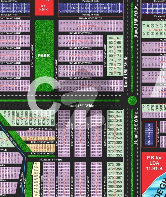 5 Marla Plot Badar C Next To Corner SA Garden SA Gardens Phase 2, SA ...