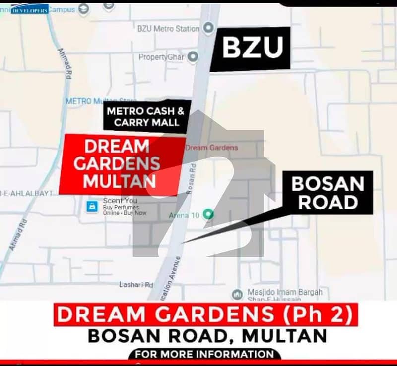 DREAM GARDEN PHASE 2 BOSAN ROAD METRO CASH N CARRY Dream Garden, Purana ...