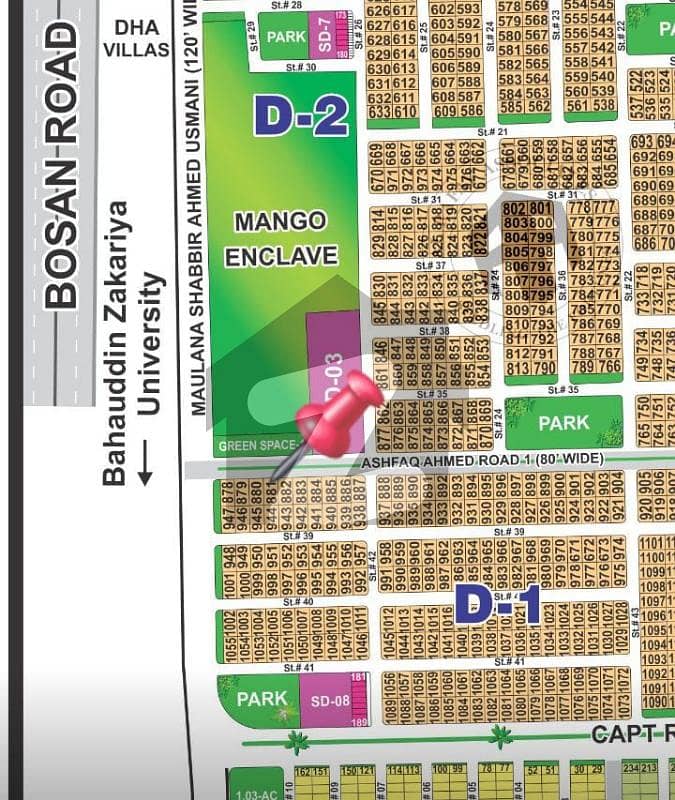 DHA Phase 1 - Sector D 80ft Facing Plot DHA Phase 1 - Sector D, DHA ...