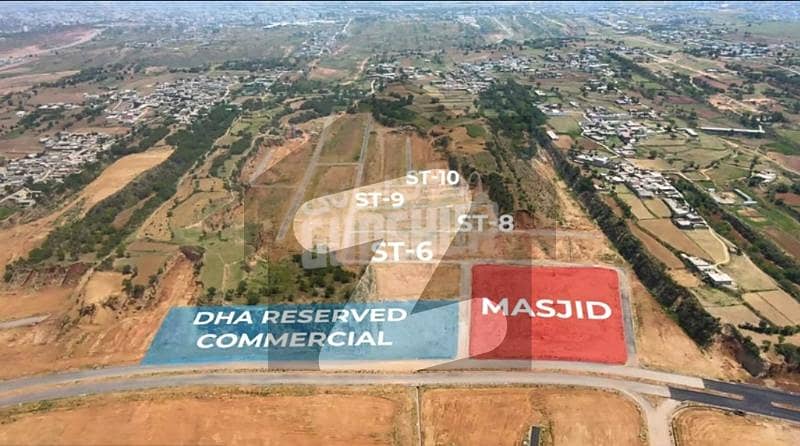 DHA PHASE 3 Army Allocation Block H Road 1 Back Open Green Belt Plot on ...