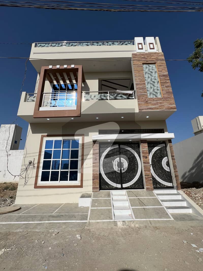 Brand New 120 Sq Yard Double-Storey House for Sale Block 5, Saadi Garden, Scheme 33, Karachi ...