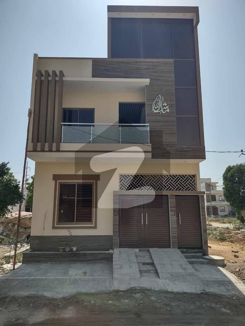 Brand New 120 Sq Yard Double-Storey House for Sale Block 5, Saadi Garden, Scheme 33, Karachi ...