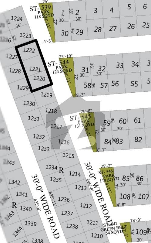 120 Yards Block M Prime Location Park Facing Plot For Sale Naya ...