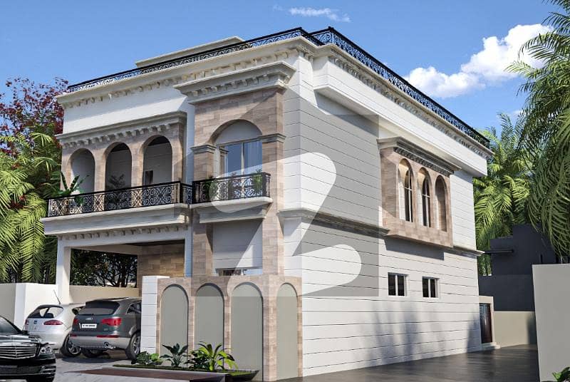 Corner Sun Face Near Park Double Storey House Grey Structure For Sale ...
