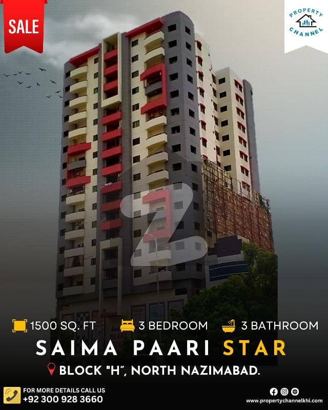 SAIMA PAARI STAR 3 BEDROOMS APARTMENT Saima Pari Star, North Nazimabad ...