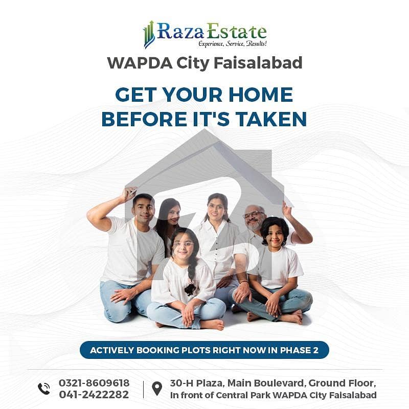 20 MARLA PLOT FOR SALE IN WAPDA CITY FAISALABAD. Wapda City - Block E ...