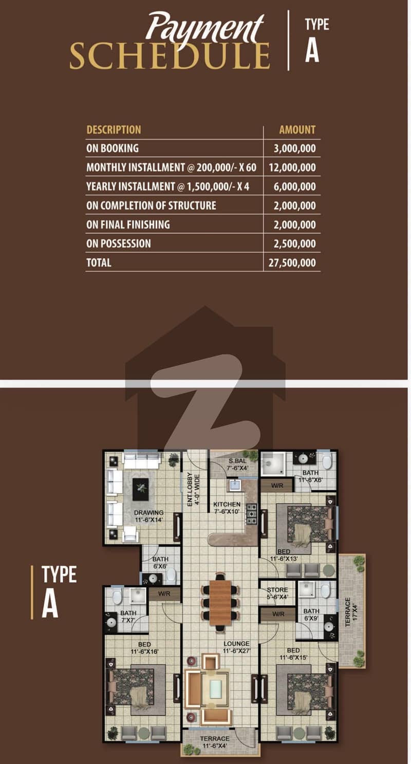 Luxury 2 Bed DD Apartment on Easy Installments | Near Airport & Malir ...