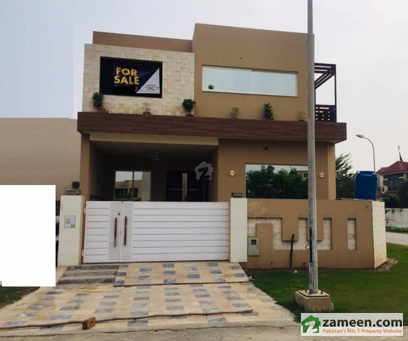 Corner 10 Marla Gorgeous Style House In Dha Modern Design With Basement ...